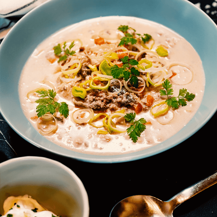 OHOOO – Bio-Rinderhack-Lauch-Käse-Suppe | Bio-Fertiggericht | HOFGUT ...
